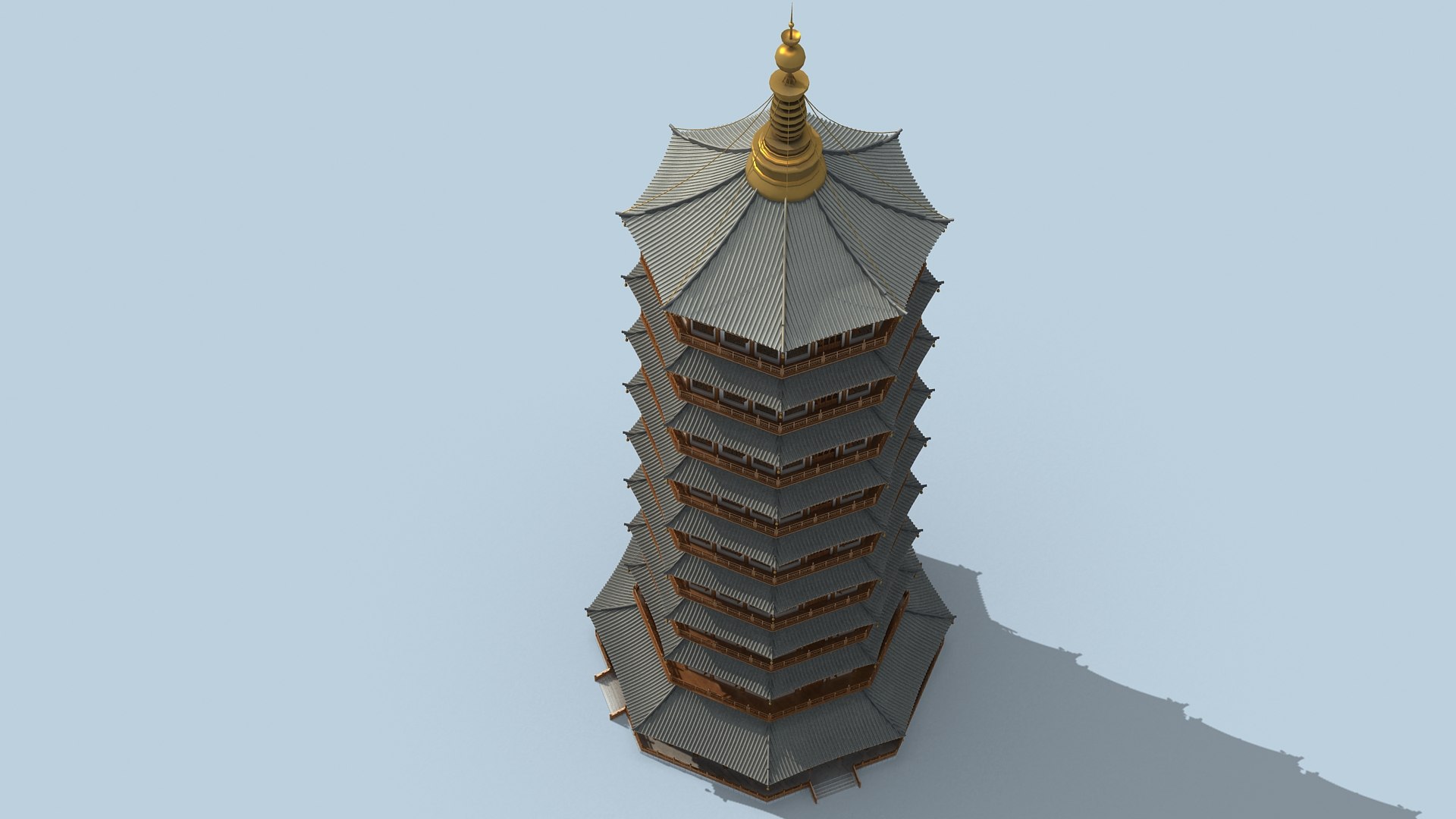 Chinese Pagodas 3D Model - TurboSquid 1700005