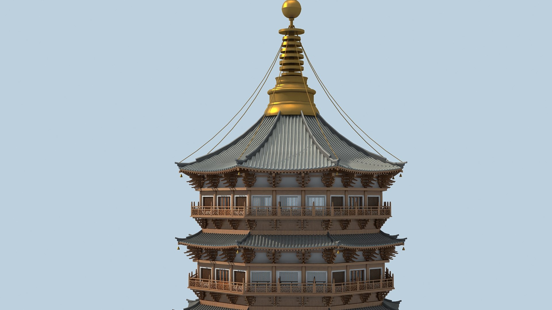 Chinese Pagodas 3D Model - TurboSquid 1700005