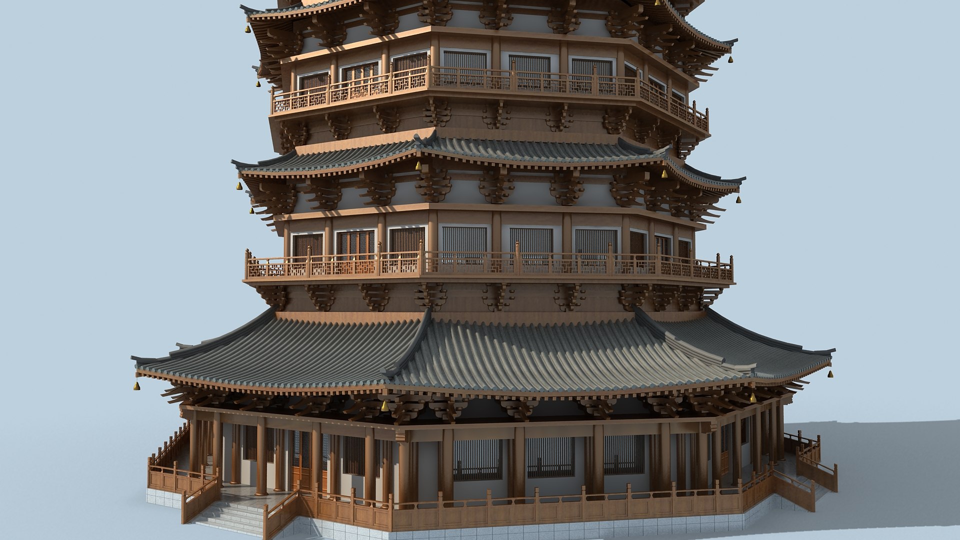 Chinese Pagodas 3D Model - TurboSquid 1700005