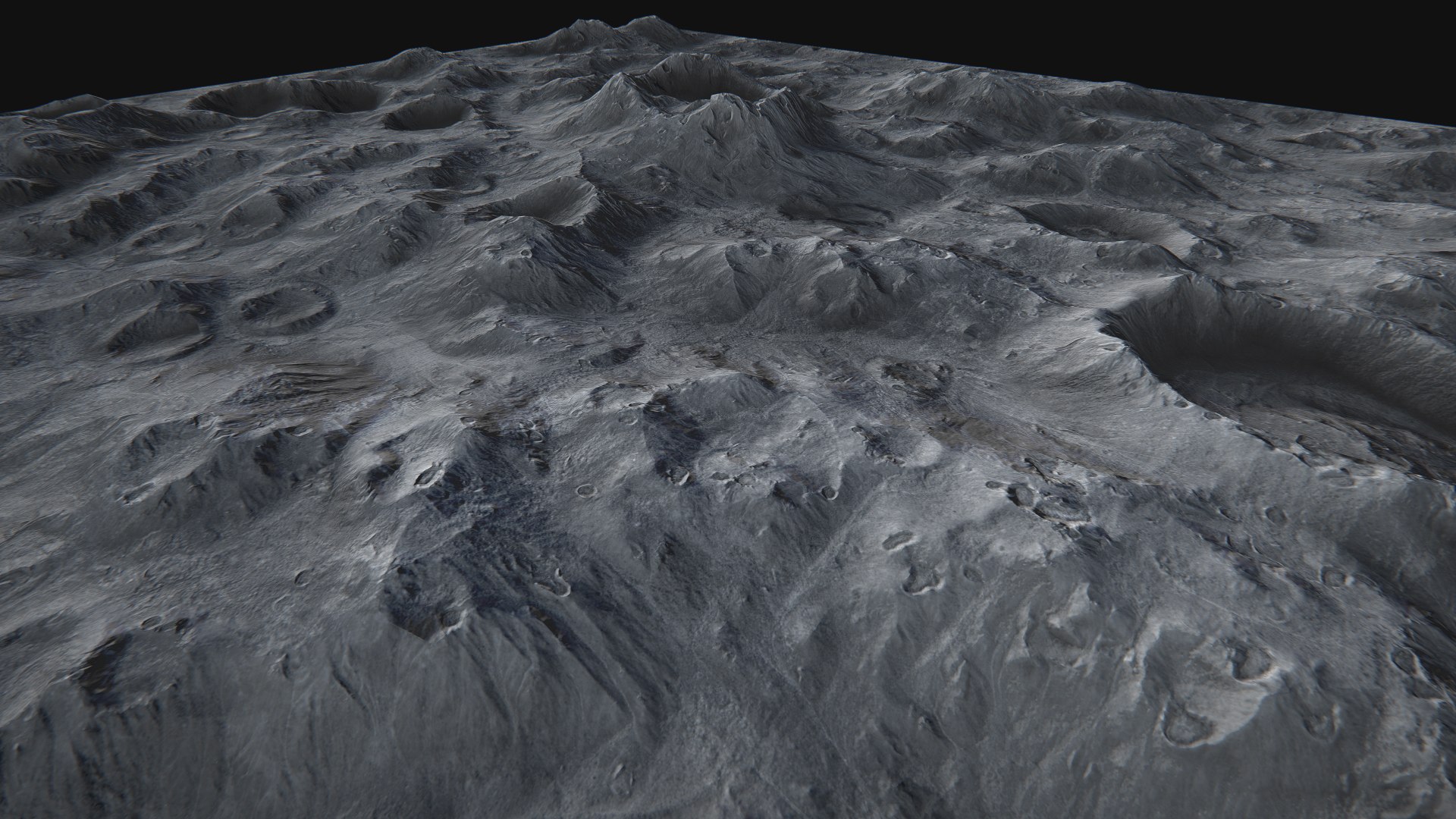 3d X Moon Surface