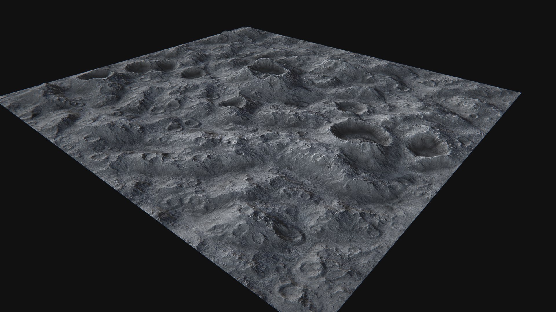 3d X Moon Surface