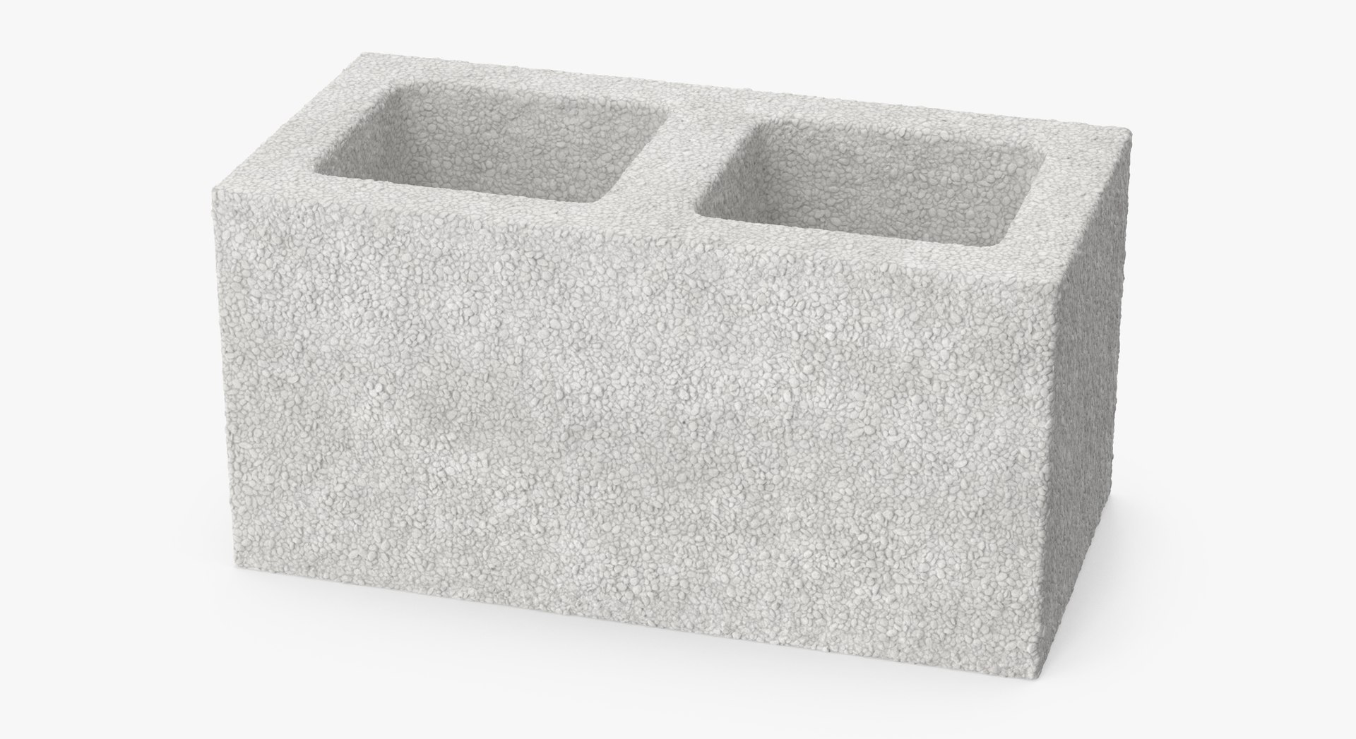 Cinder Block 02 3d Model