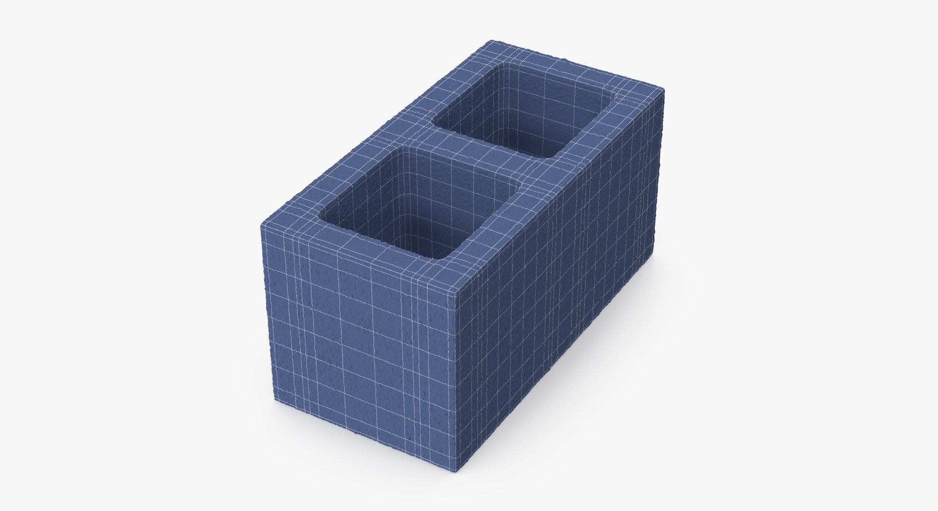 Cinder Block 02 3d Model