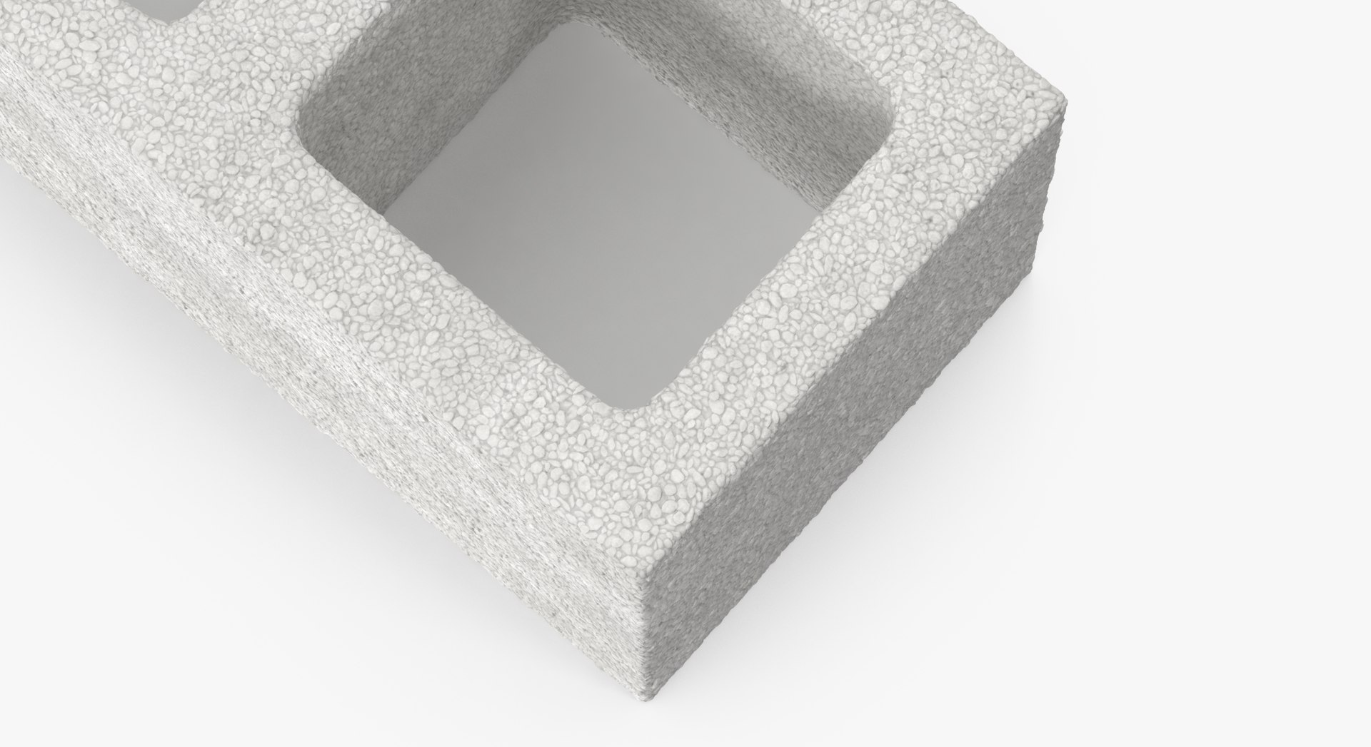 Cinder Block 02 3d Model