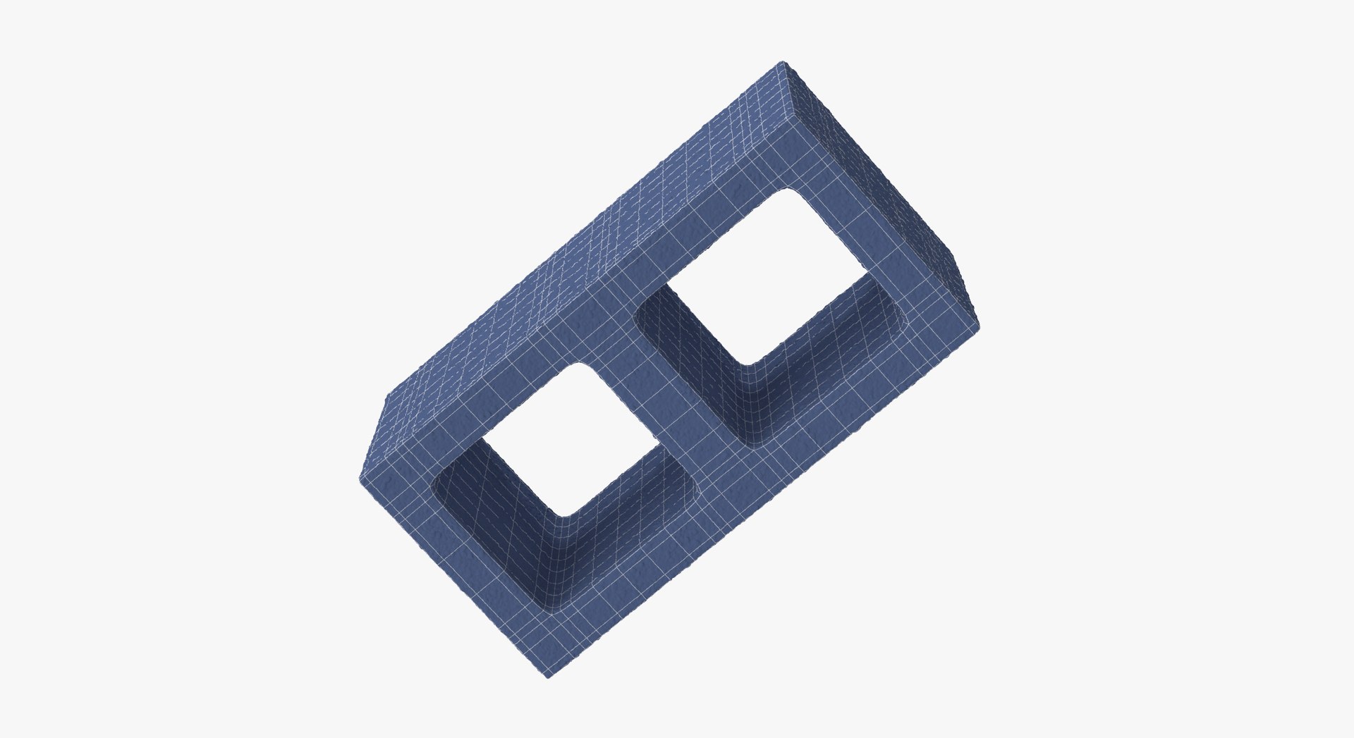 cinder block 02 3d model