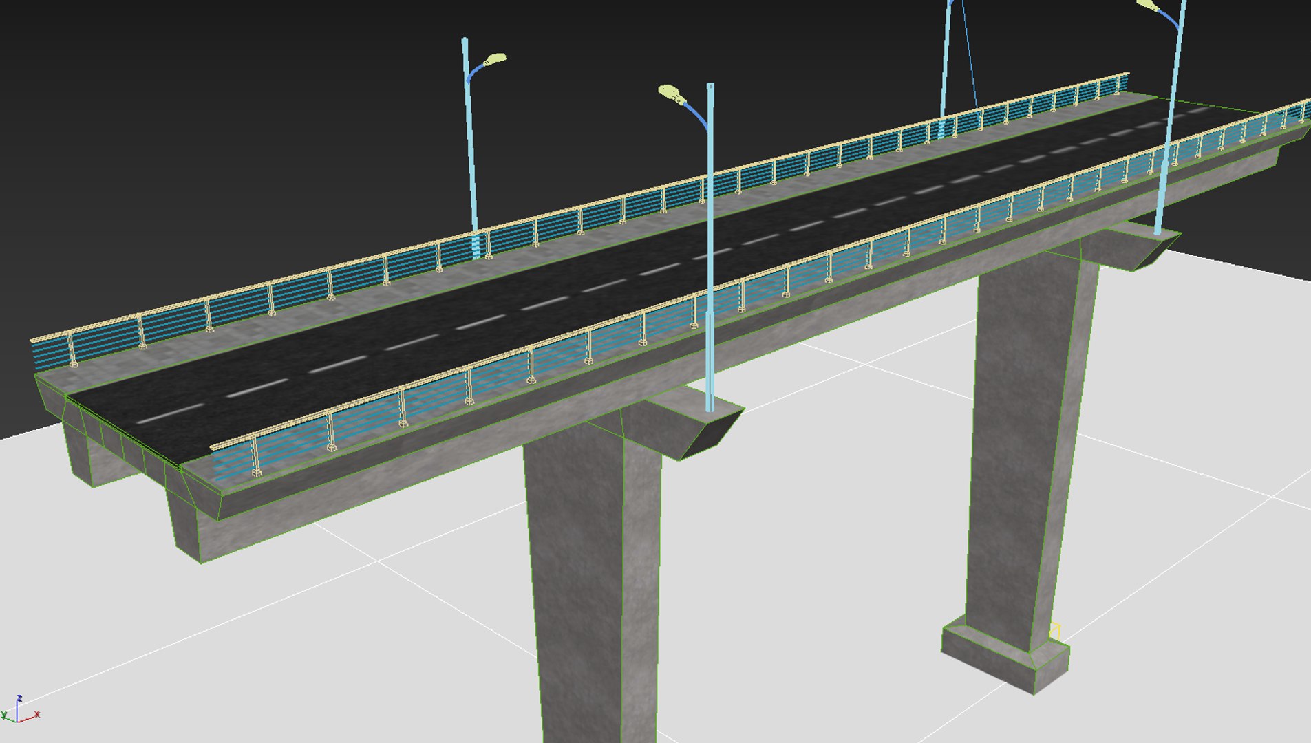 3D Bridge Overpass - TurboSquid 1199388