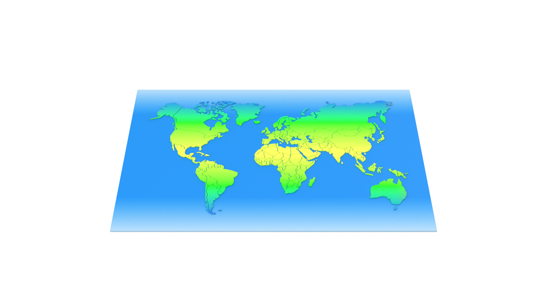 3D Stylized World Map Model - TurboSquid 2459516