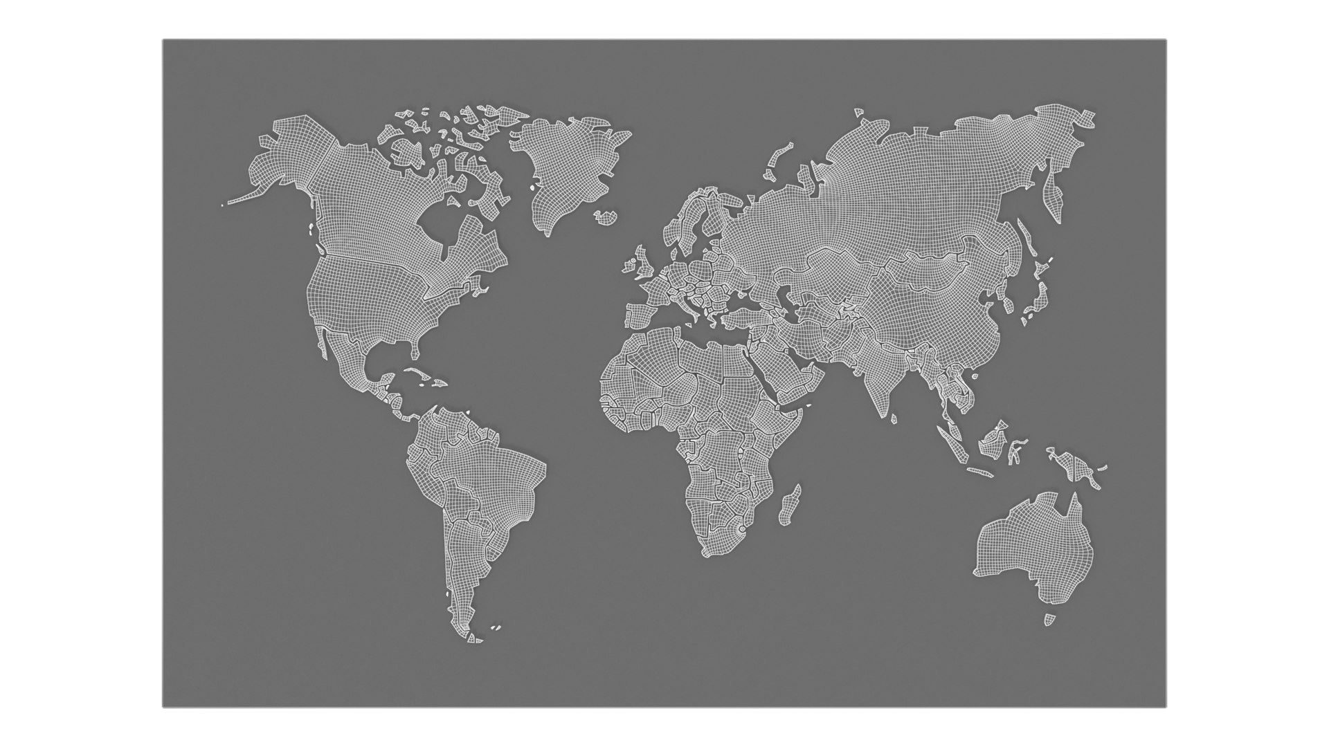 3D Stylized World Map Model - TurboSquid 2459516