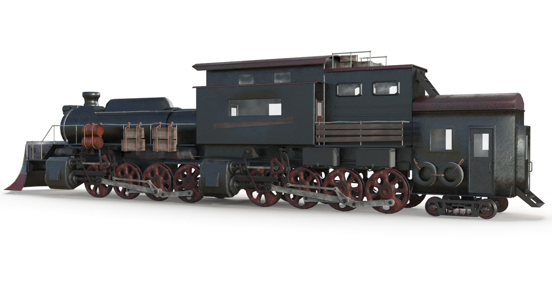 3D Locomotive Train - TurboSquid 1556260