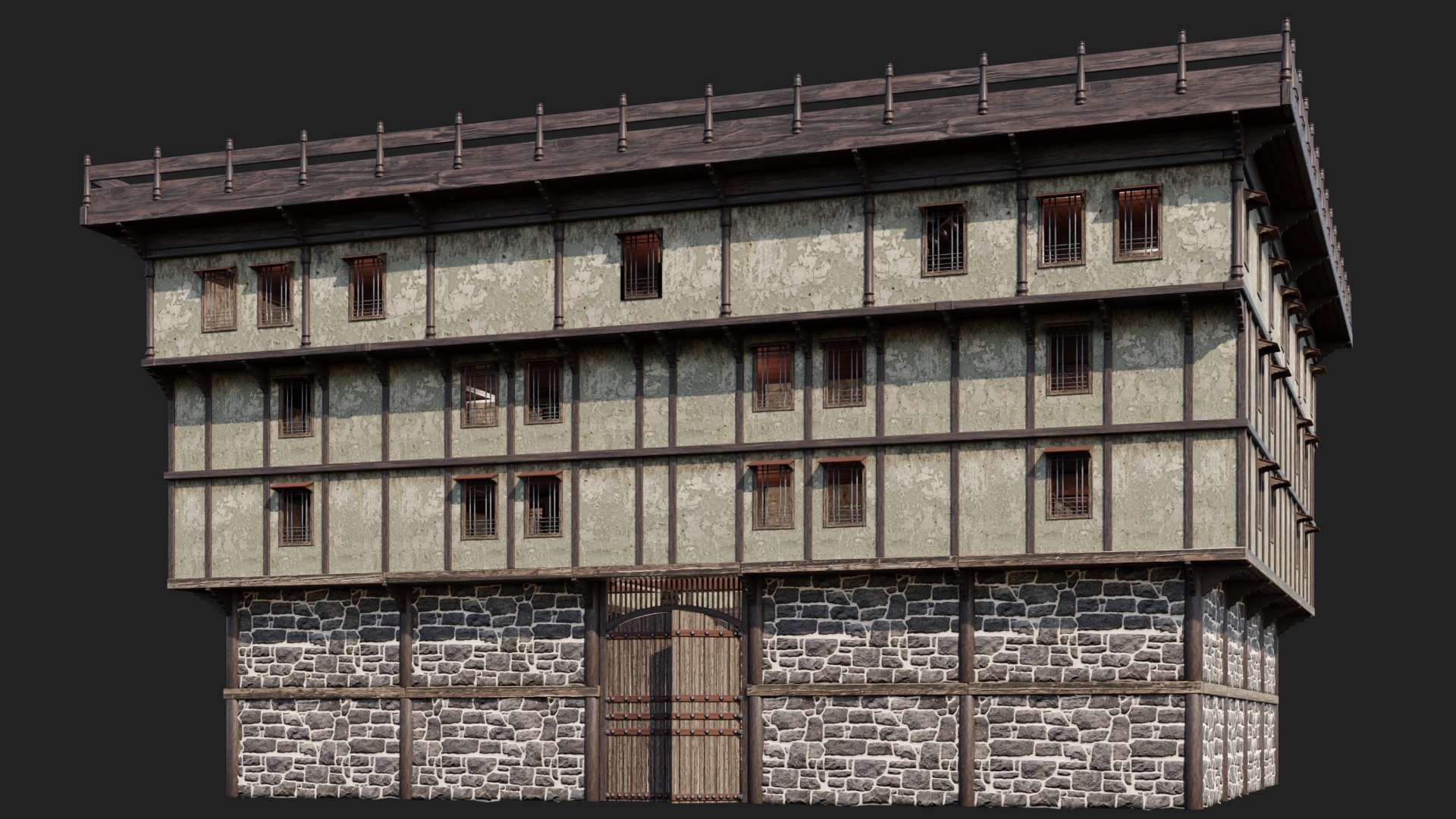 Medieval Castle 01 - 4K Textures Game Ready Low-poly 3D Model 3D Model ...