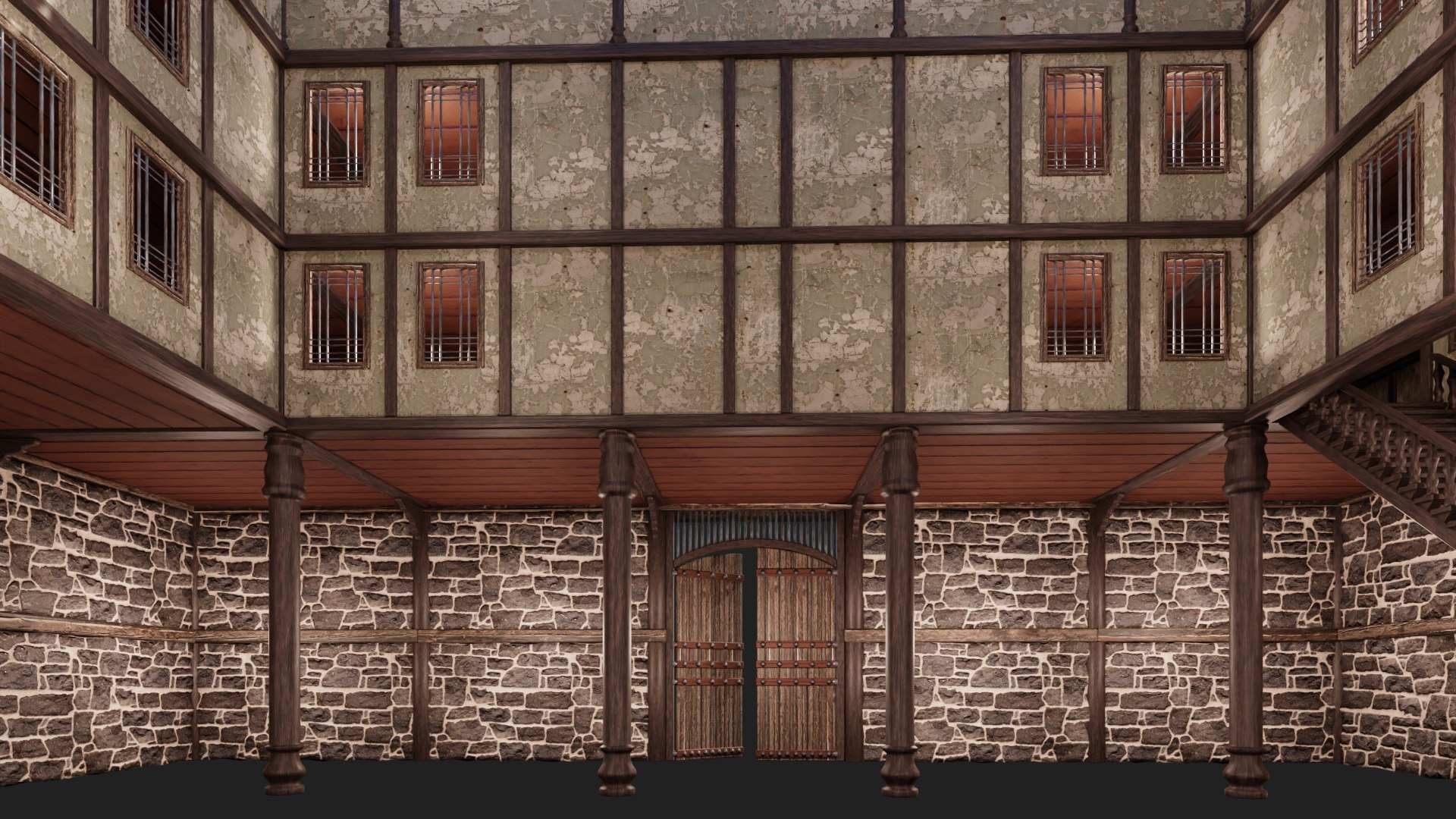 Medieval Castle 01 - 4K Textures Game Ready Low-poly 3D Model 3D Model ...