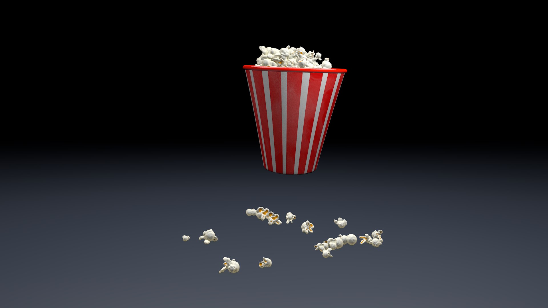 Pop Corn Animation 3D Model - TurboSquid 1604215
