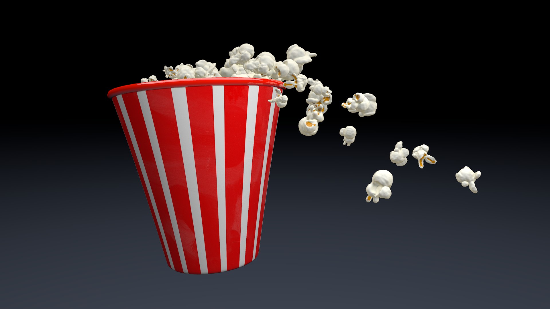 Pop Corn Animation 3D Model - TurboSquid 1604215