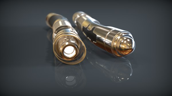 3d sith lord elegant lightsaber