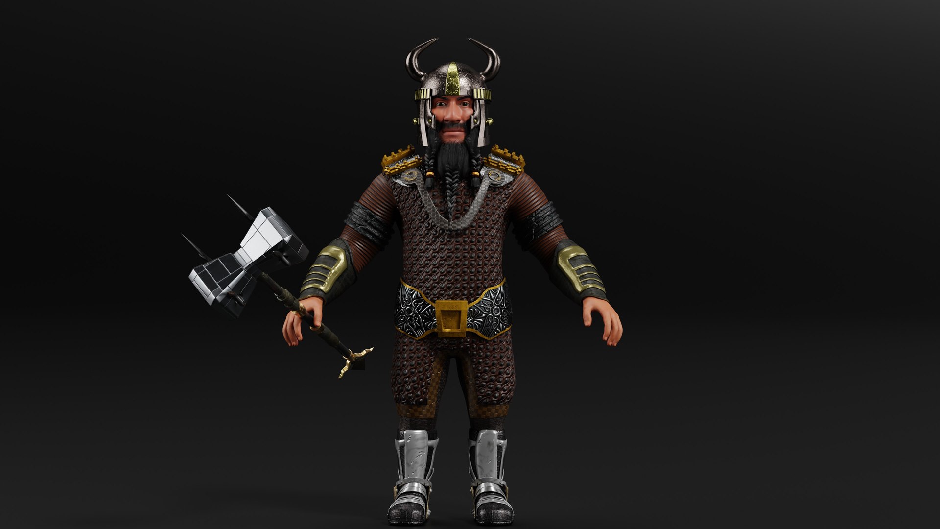 3D Dwarf - TurboSquid 2179356