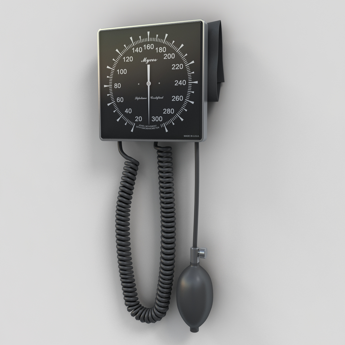 blood pressure wall mount 3d model