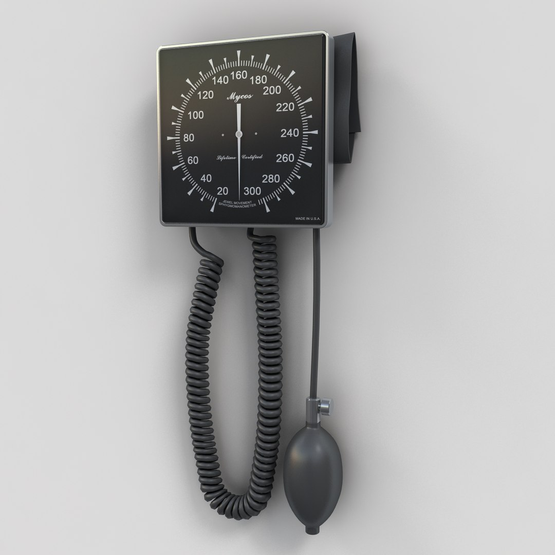 Blood Pressure Wall Mount 3d Model