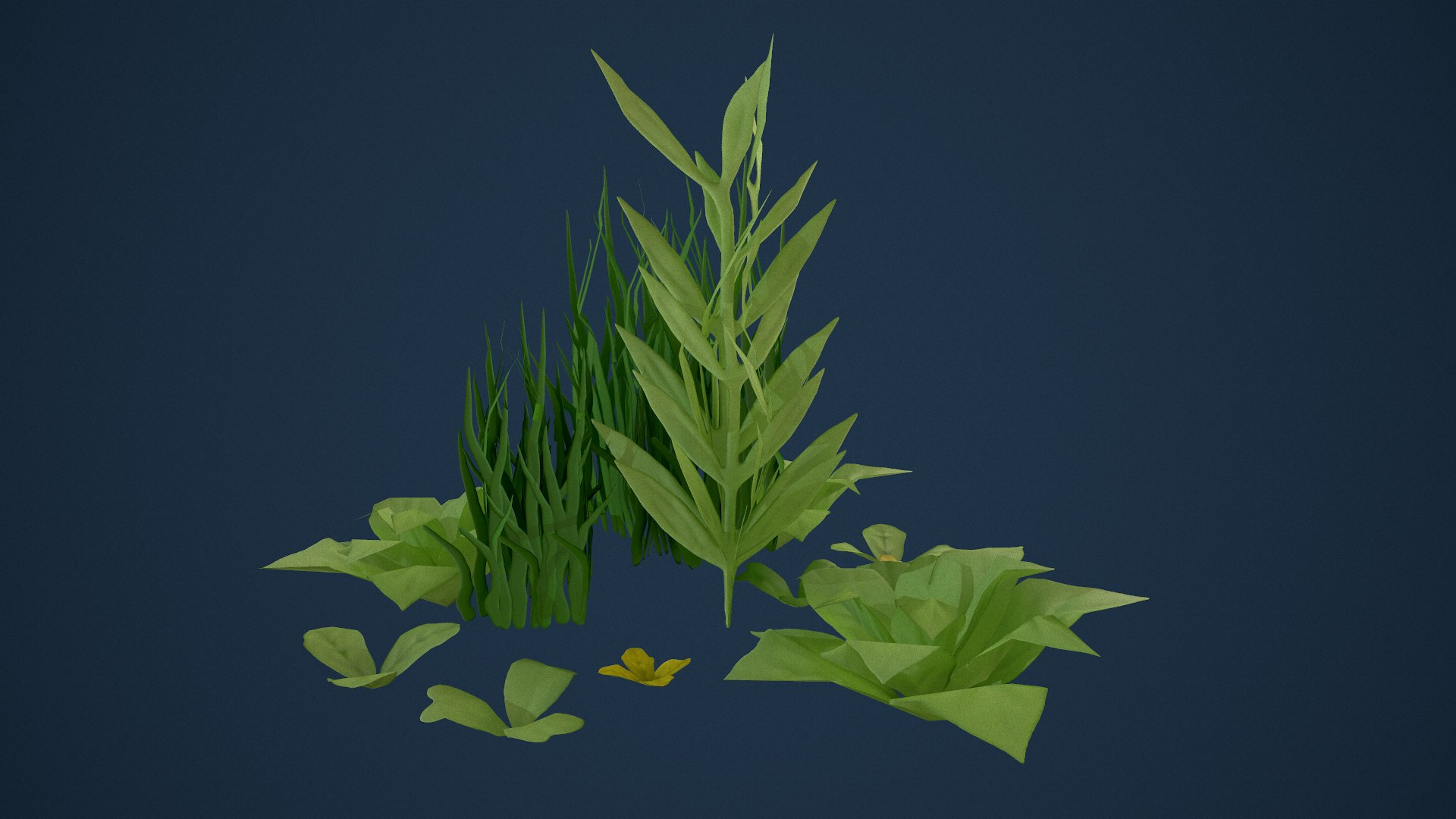 3D Stylized Grass Plants - TurboSquid 1981217