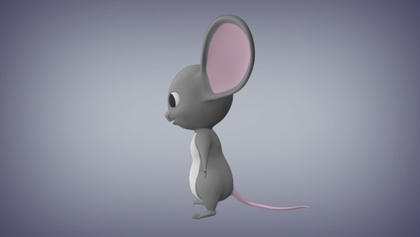 3d cartoon mouse model