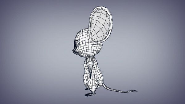 3d cartoon mouse model