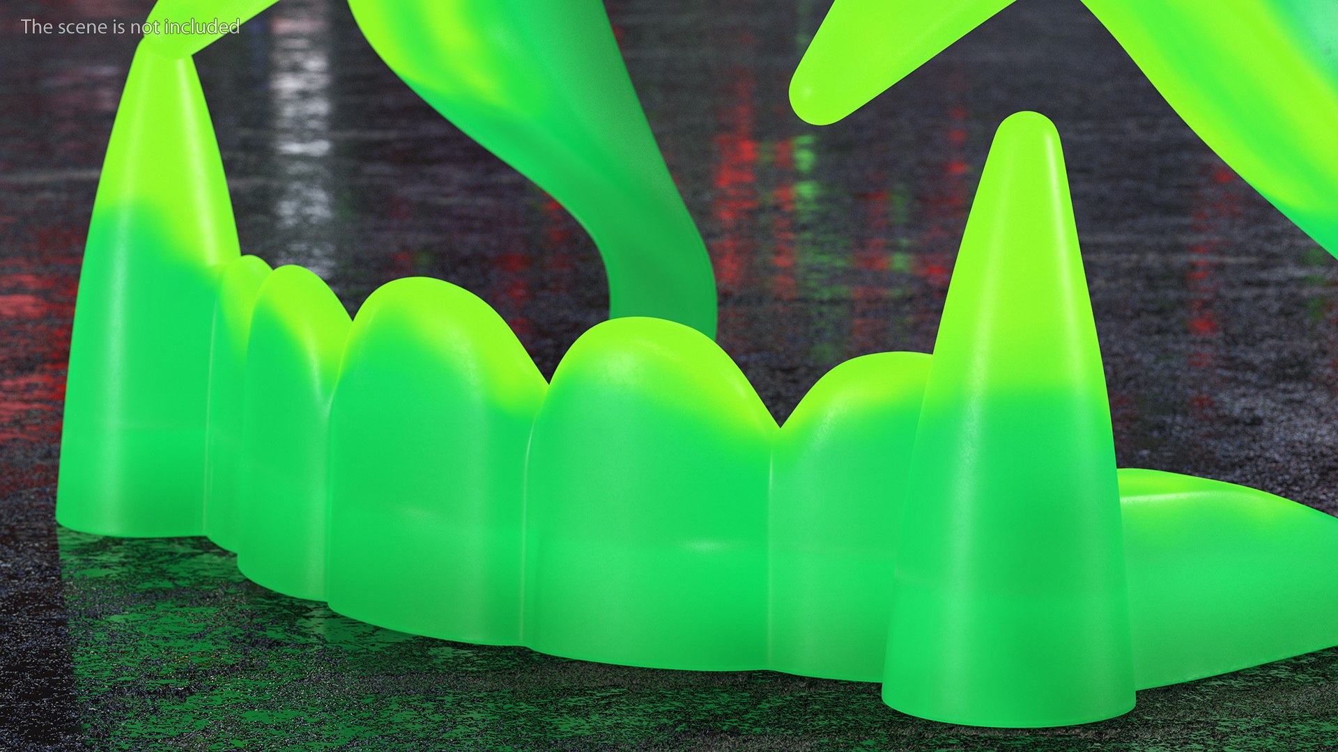 Vampire Teeth Green Rigged for Maya 3D - TurboSquid 1796399