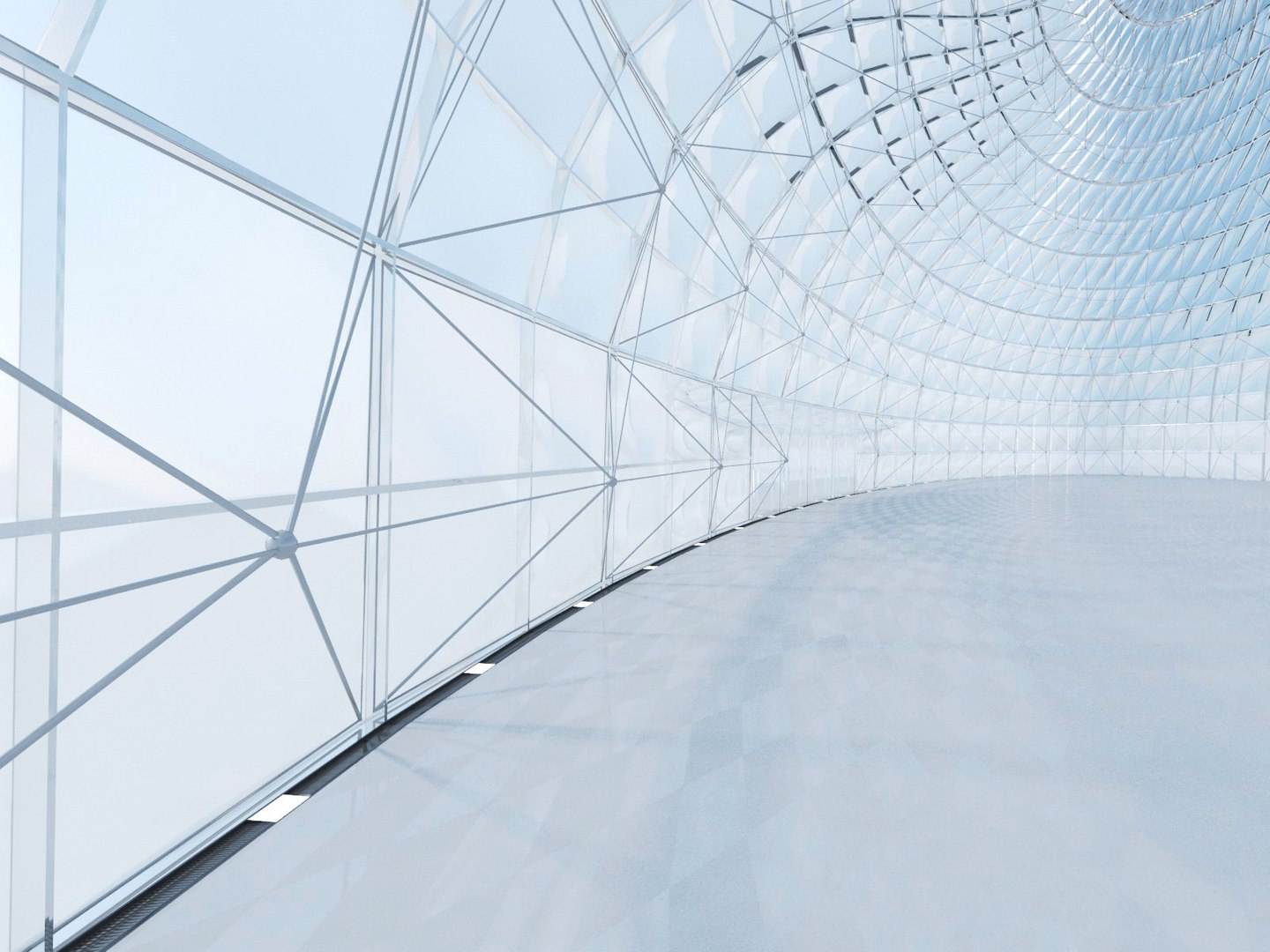 3d Dome Exhibition Hall Architectural