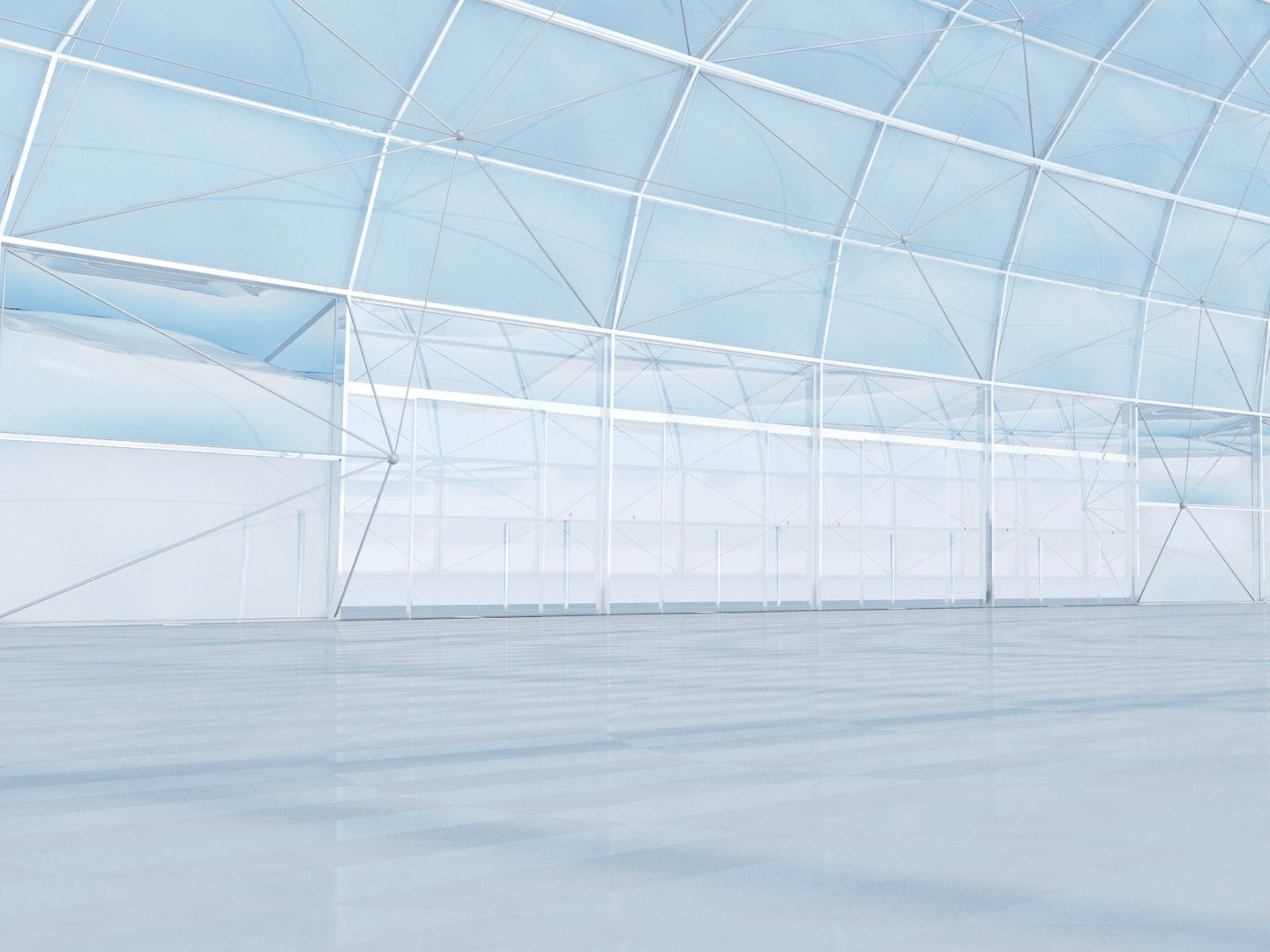 3d Dome Exhibition Hall Architectural