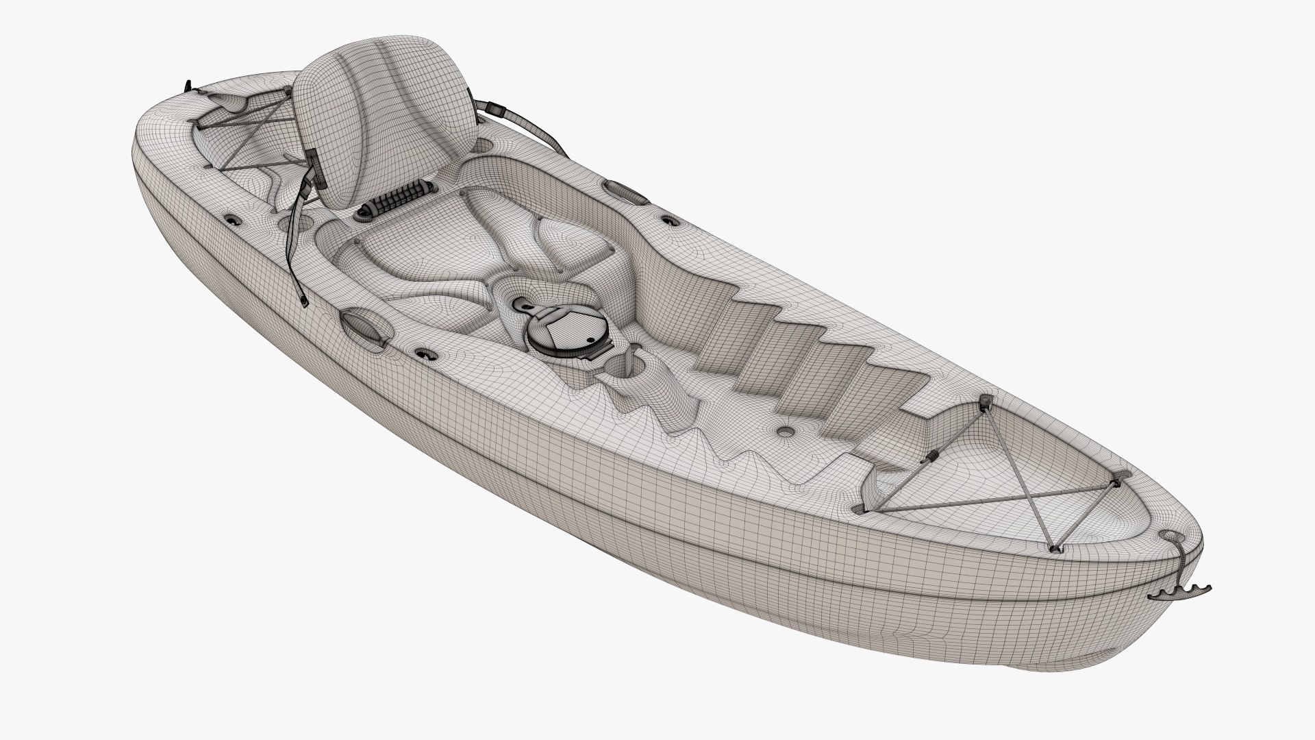 Kayaking Boat Model - TurboSquid 1628955