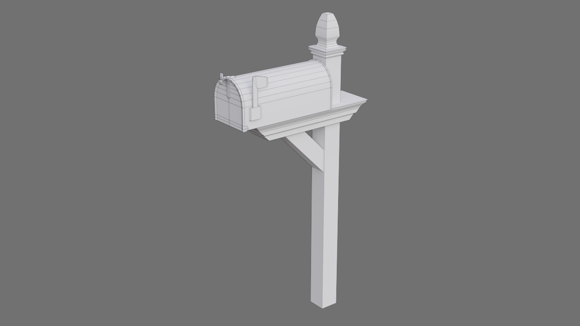3D Letter Box 1b Model - TurboSquid 1240367