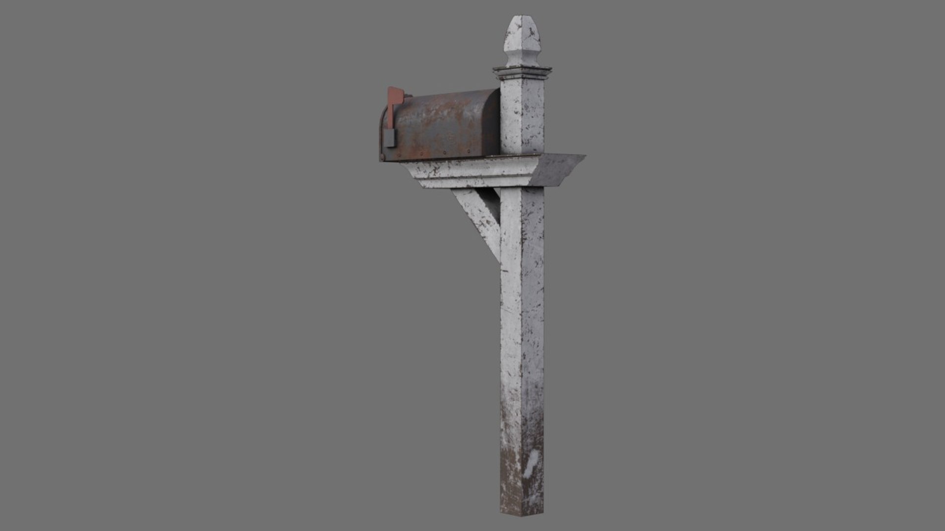 3D Letter Box 1b Model - TurboSquid 1240367