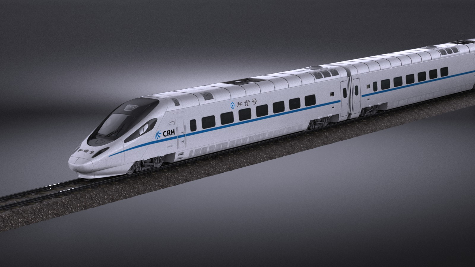 CRH5高速列车3D模型 - TurboSquid 1264862