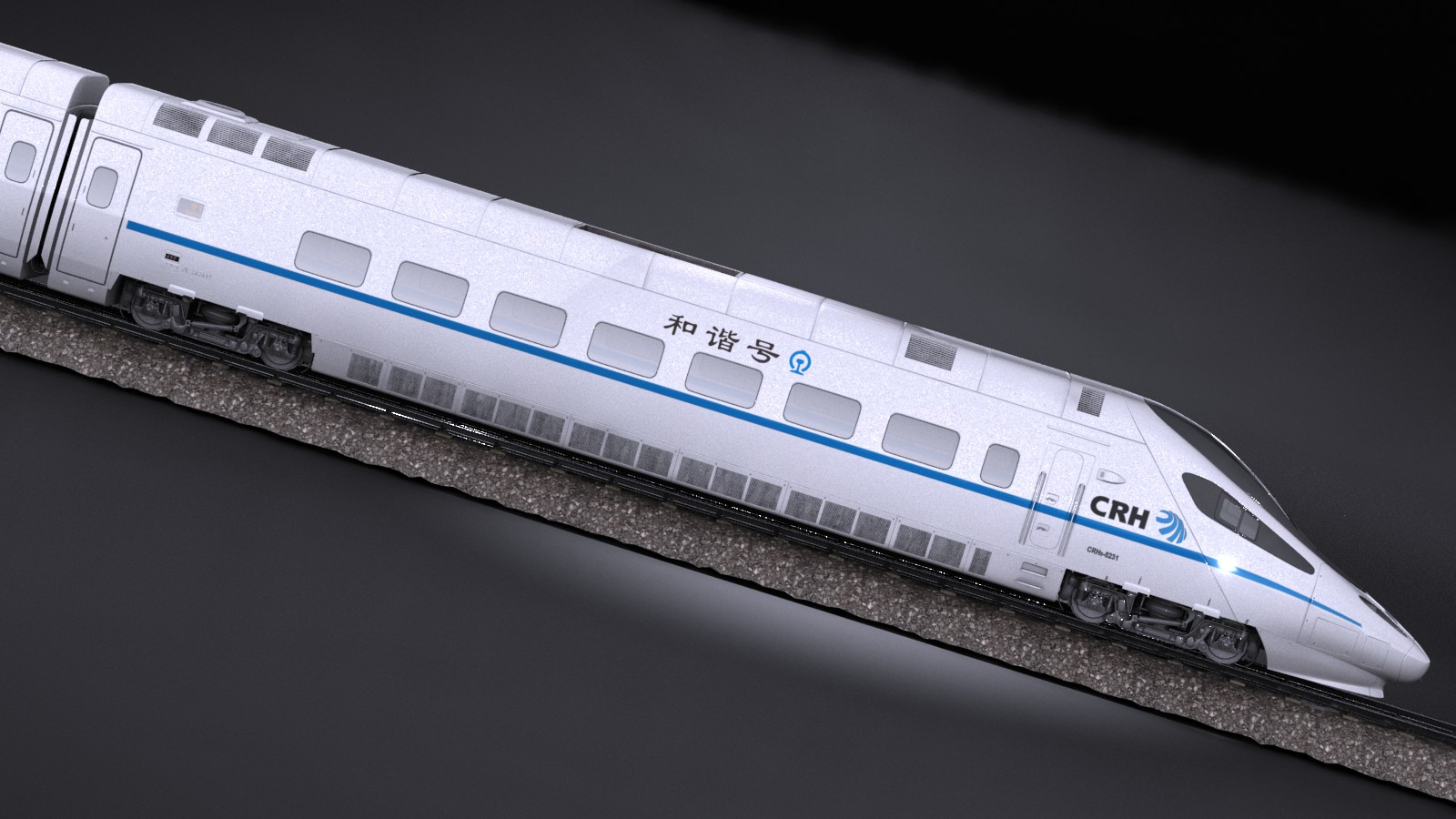 CRH5高速列车3D模型 - TurboSquid 1264862