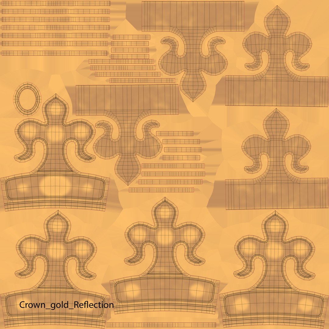 3D Collection Crowns 2 In 1 Model - TurboSquid 2359411