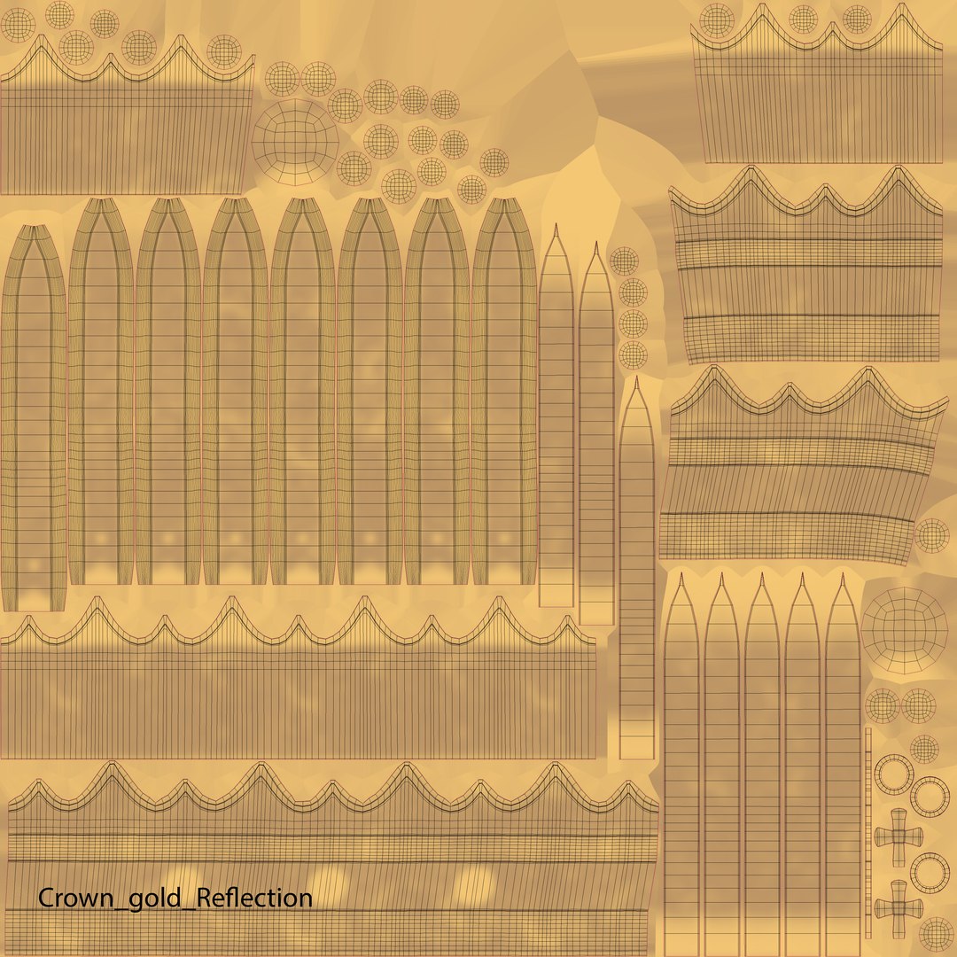 3D Collection Crowns 2 In 1 Model - TurboSquid 2359411