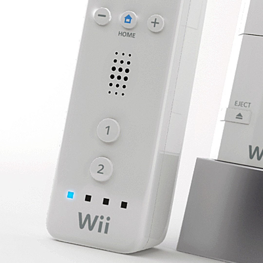 nintendo wii revolution 3d model