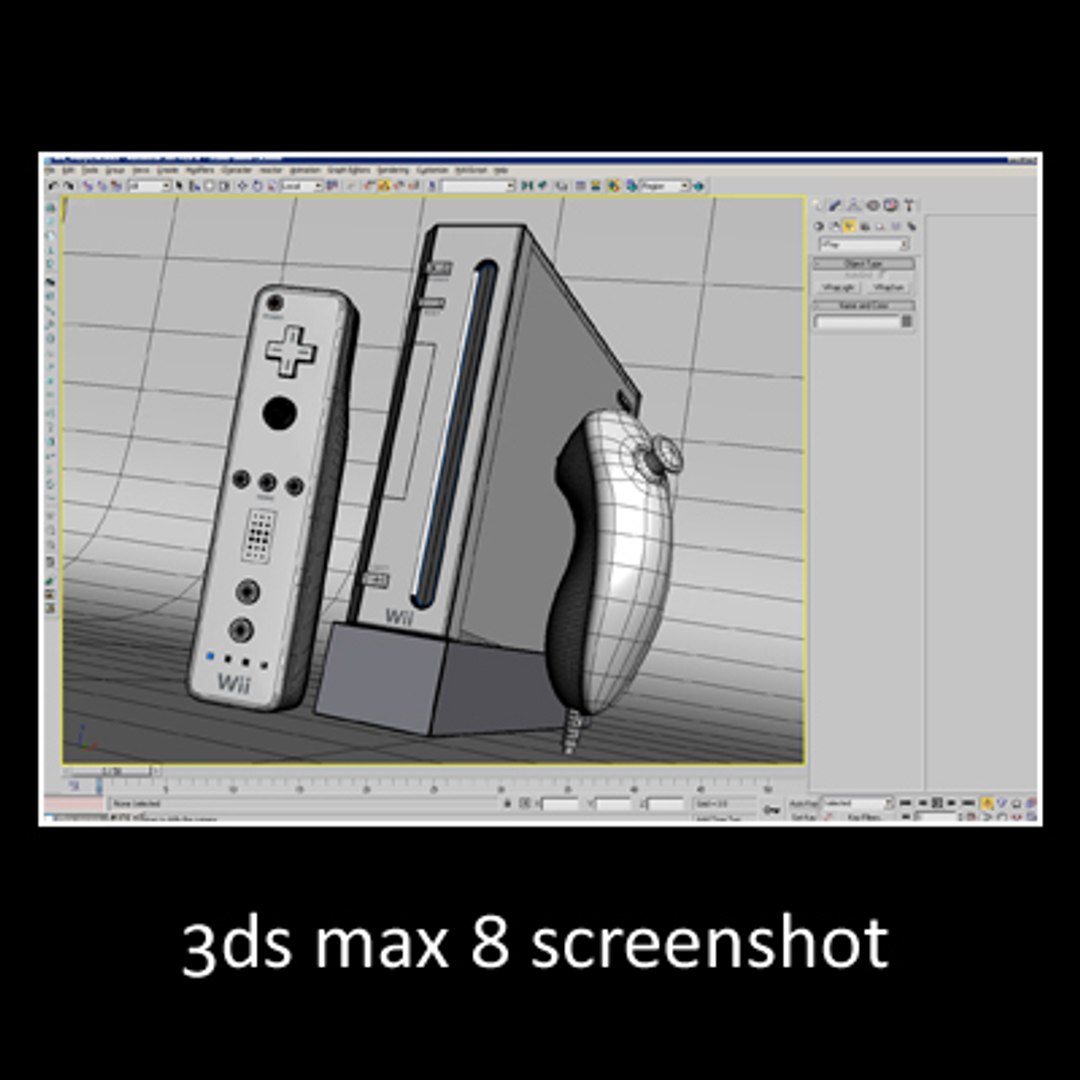 nintendo wii revolution 3d model