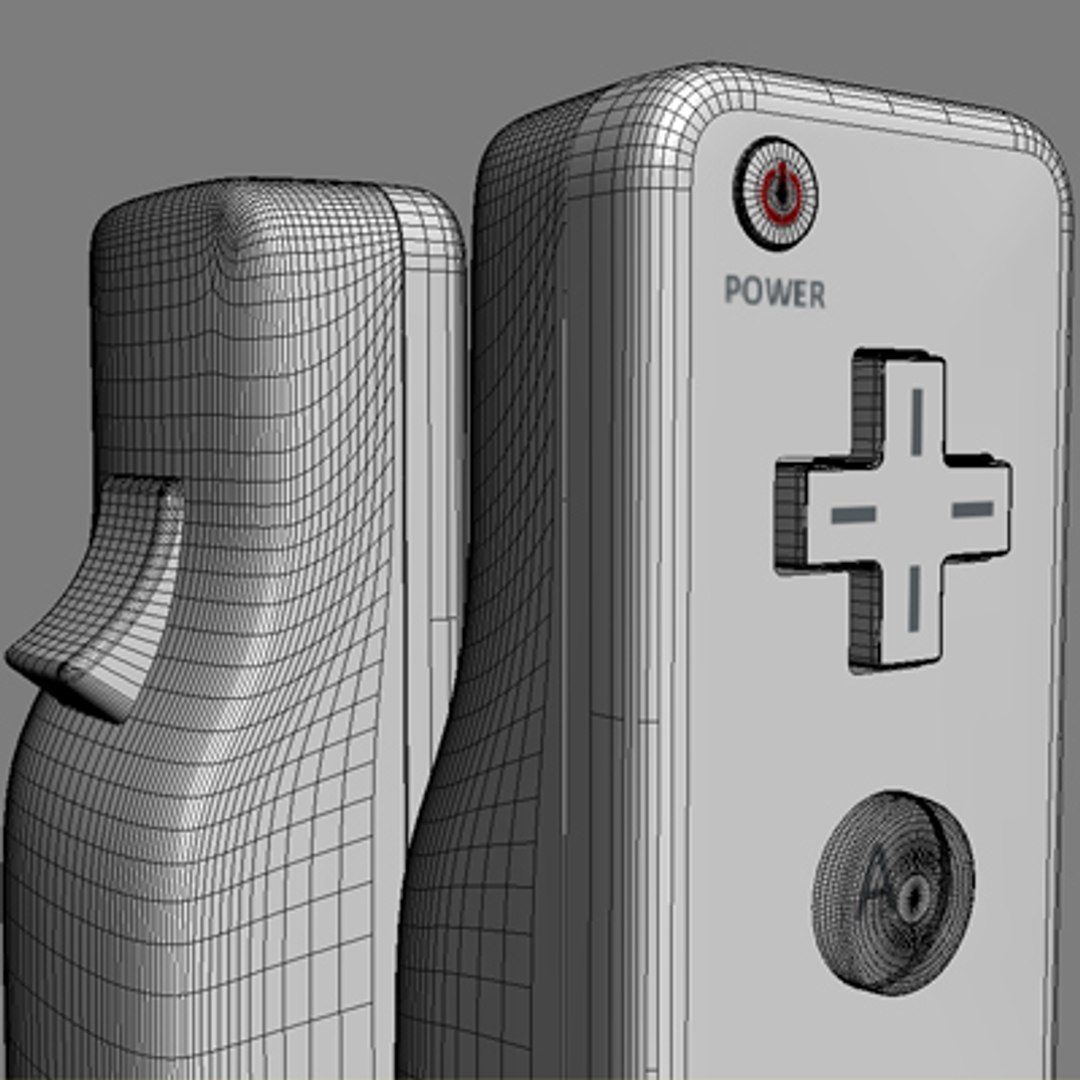 nintendo wii revolution 3d model