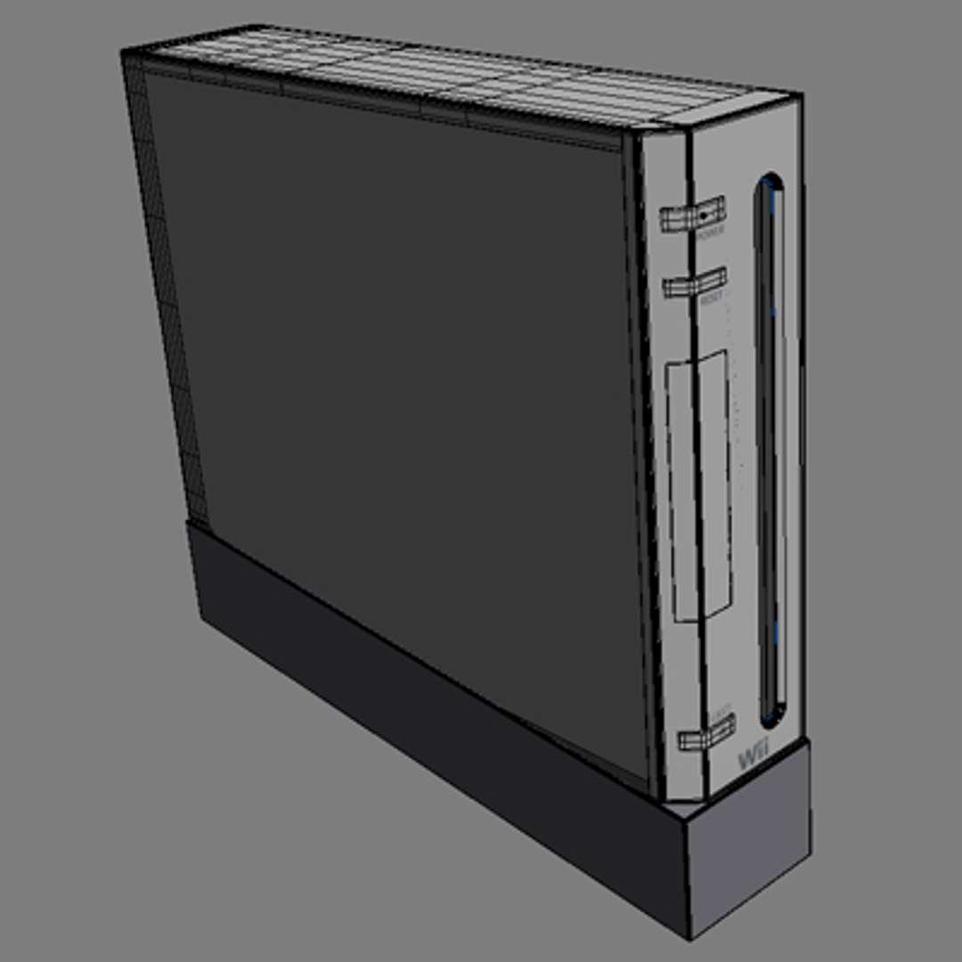 nintendo wii revolution 3d model