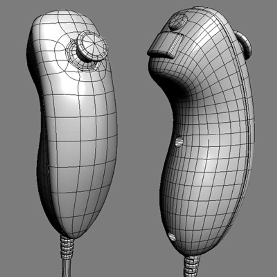 nintendo wii revolution 3d model