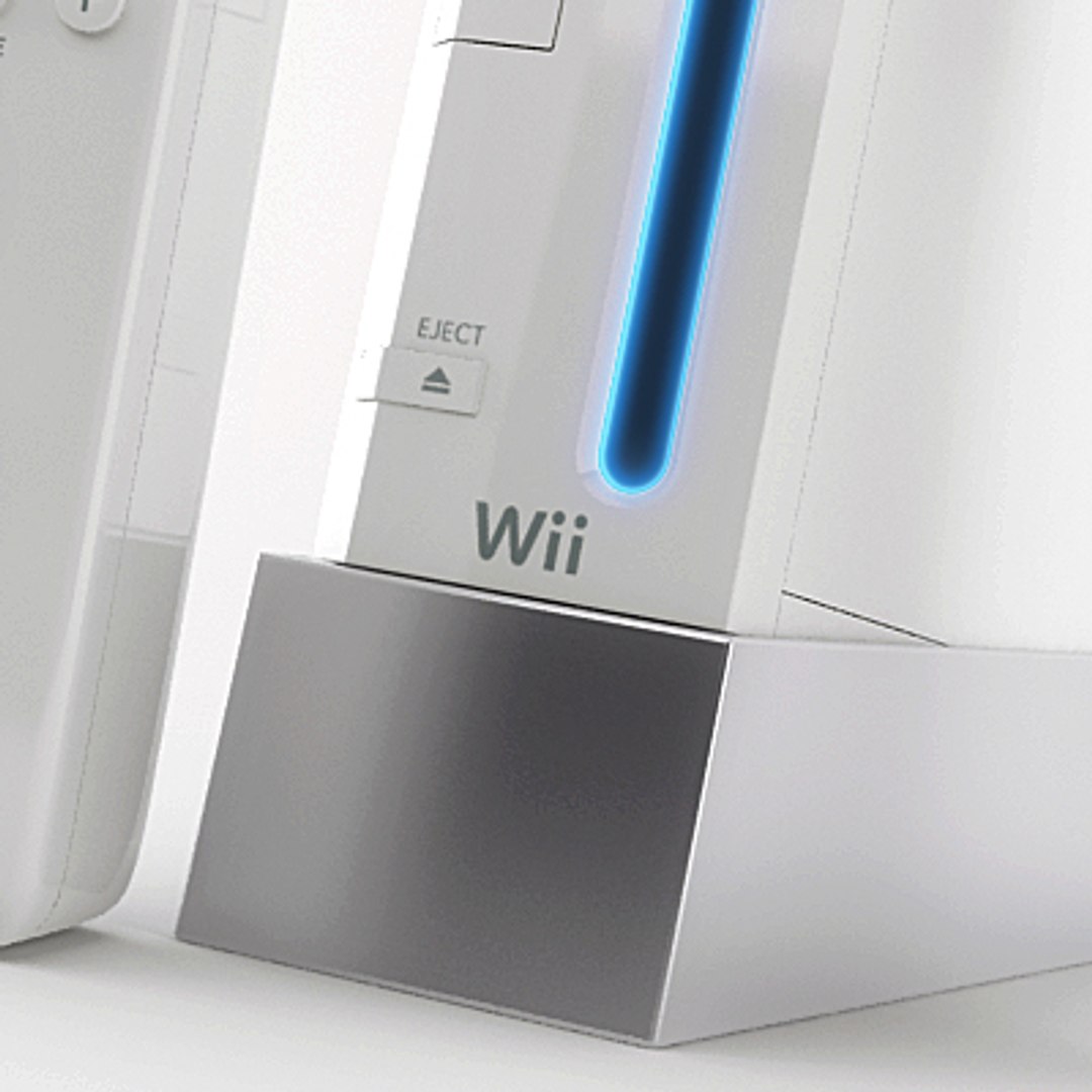 nintendo wii revolution 3d model