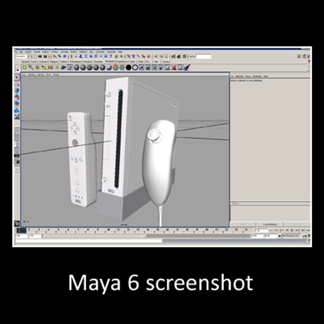 nintendo wii revolution 3d model
