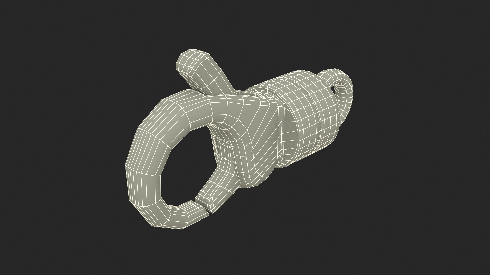 Lobster Claw Golden Bracelet Clasp 3D Model - TurboSquid 2123549