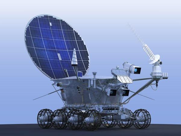 3d model lunokhod-2 lunar rovers
