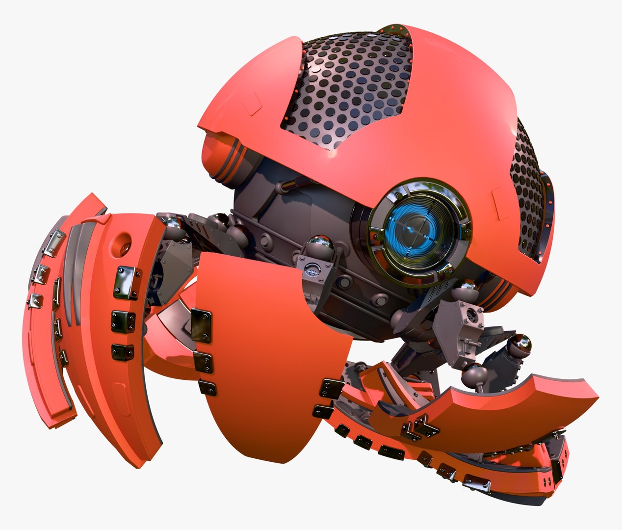 Spherod Scout Robot M1 Rigged 3D Model - TurboSquid 2550705