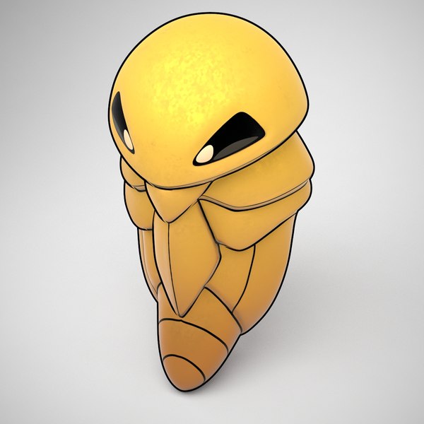 kakuna pokemon 3d obj