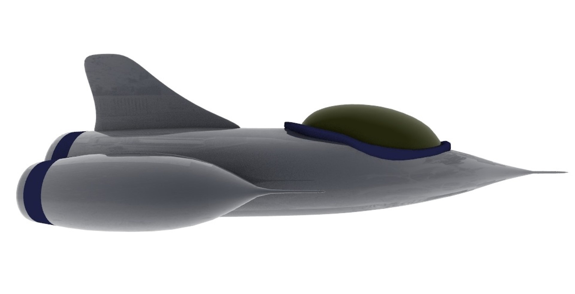 3d rocket ship model