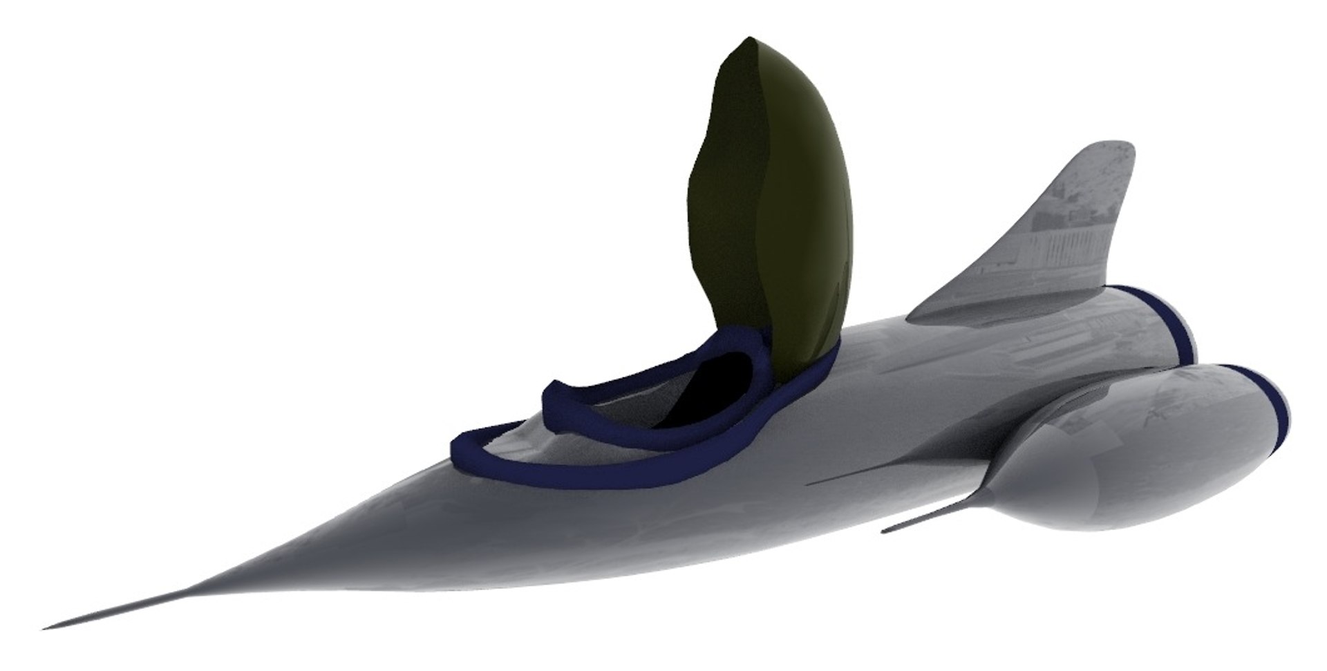 3d rocket ship model