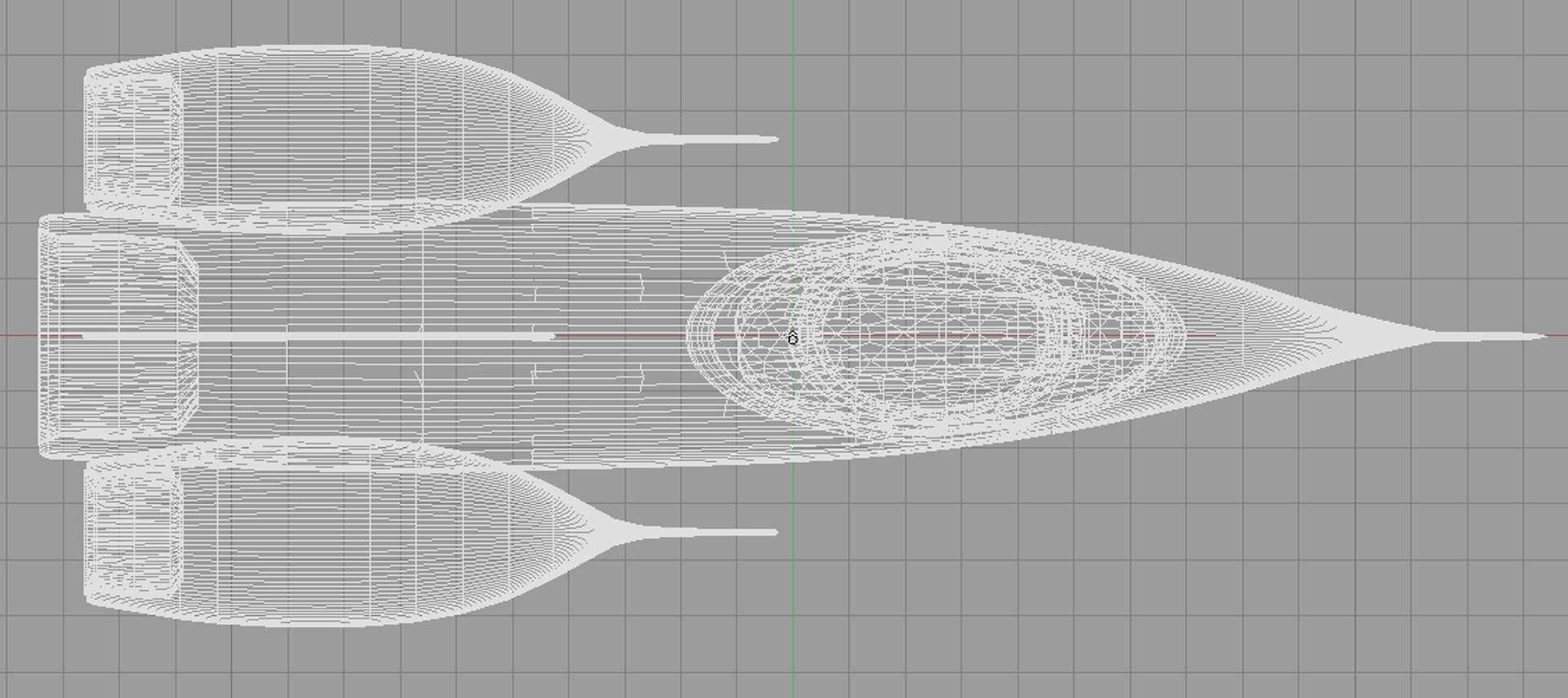 3d rocket ship model