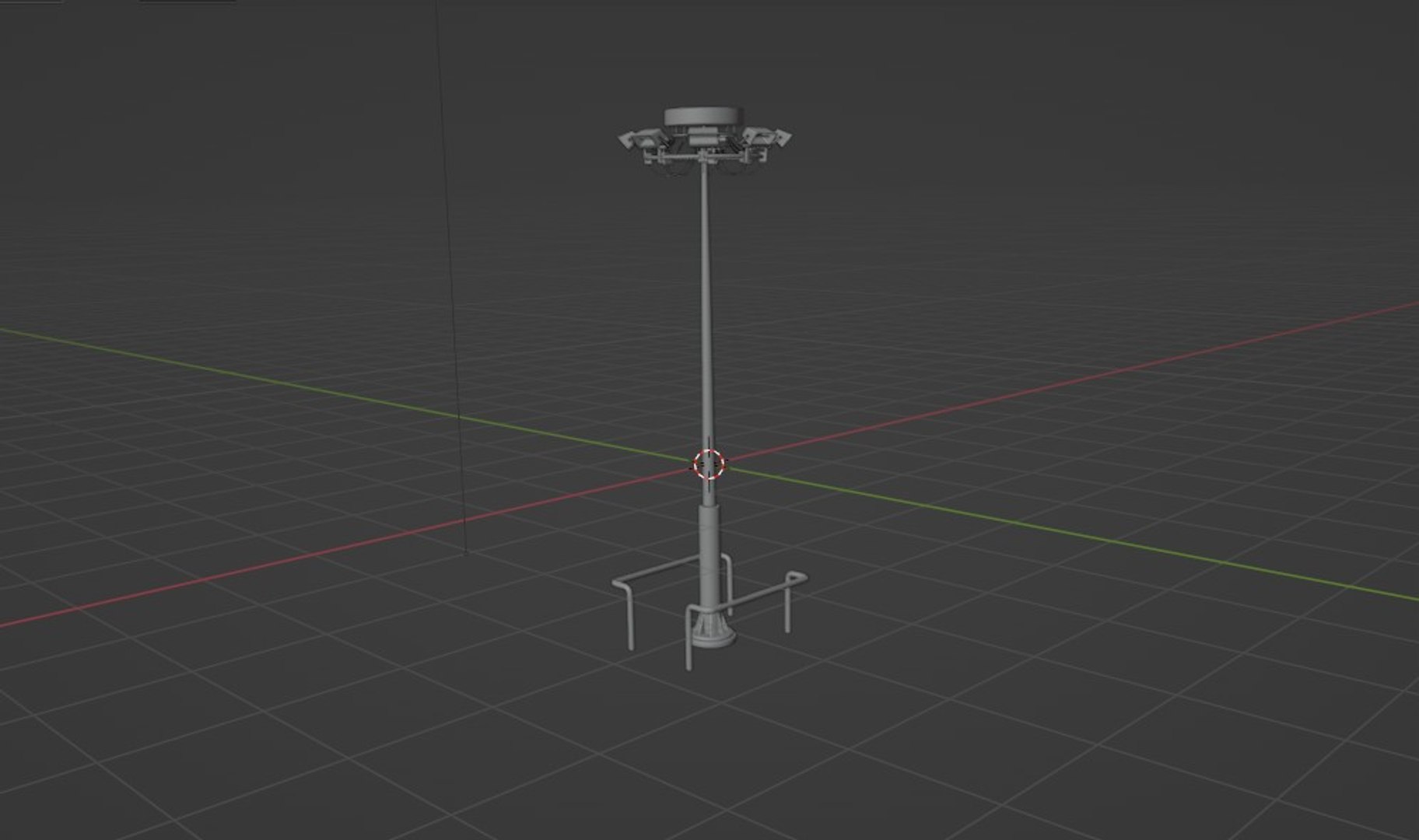 High Mast Lighting Tower 3D Model 3D Model - TurboSquid 2360476