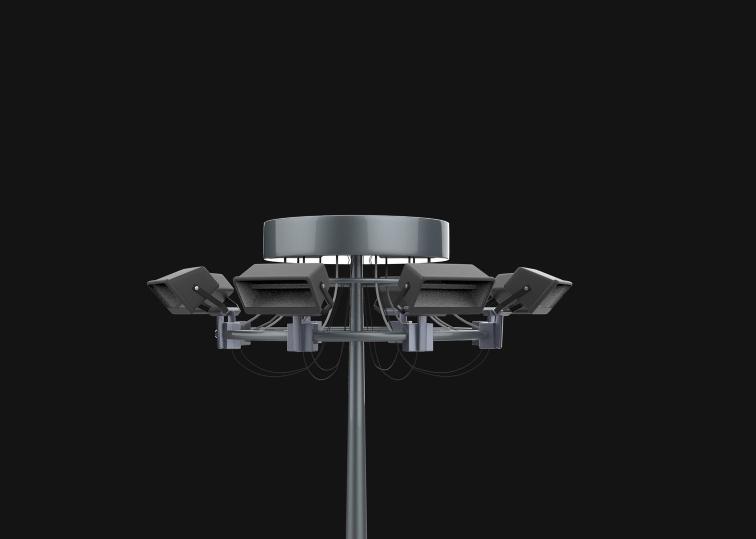 High Mast Lighting Tower 3D Model 3D Model - TurboSquid 2360476